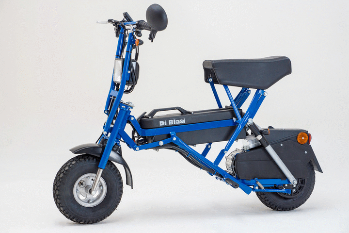 r70 di blasi elektriche vouwbrommer / vouwscooter met kenteken, opvouwbare scooter / brommer.
